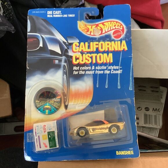 Mattel | Art | Hot Wheels California Custom 989 Gold Banshee 133 ...